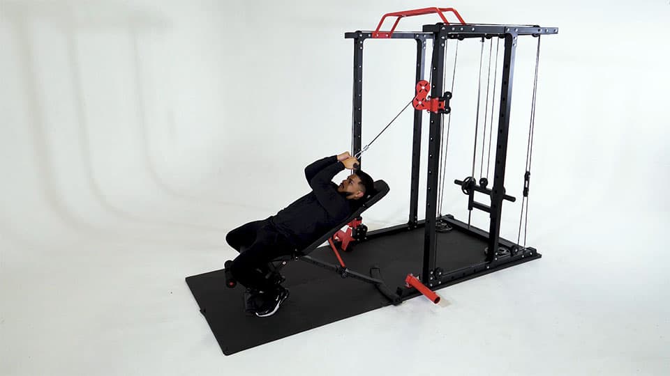 Cable Tricep Pushdown (V-Bar) - JEFIT