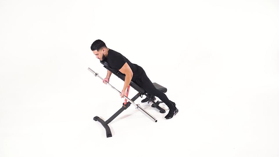 Barbell Incline Row (Reverse Grip) - JEFIT