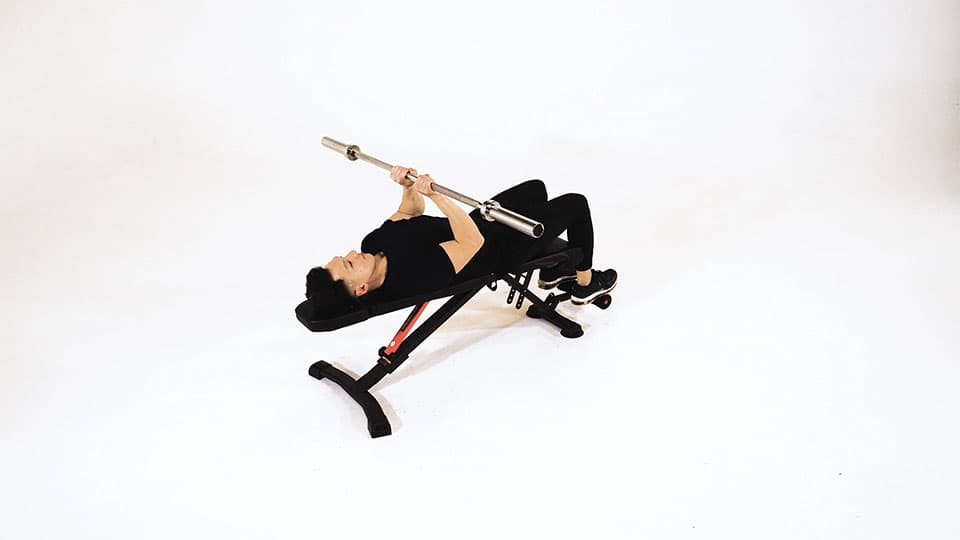 Barbell Tricep Press (Supine) - JEFIT