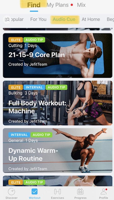 Have You Tried Jefit's Audio Cue Workouts Yet?